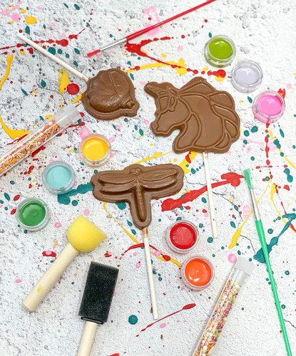 Ladybird Chocolate Lollipop | Lab Cocoa Party Boxes | DIY Chocolate ...
