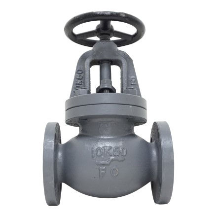 IMPA 750239 MARINE CAST IRON CHECK GLOBE VALVE FLANGE END JIS F7307 10K ...