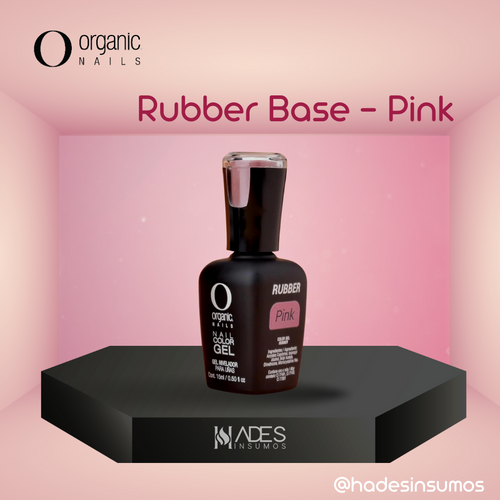 (15ml) Base Rubber Pink - Organic Nails | Hades Insumos