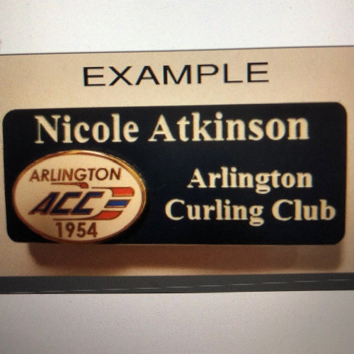 Arlington Curling Club Name Tag | Arlington Curling