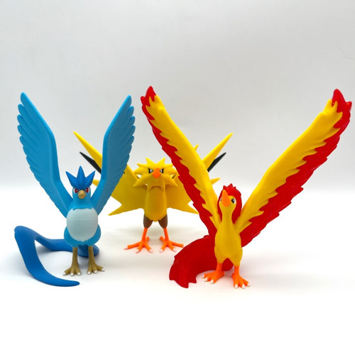 #0144 Articuno Zapdos Moltres Pokemon Figür Seti | Neptune Oyuncak