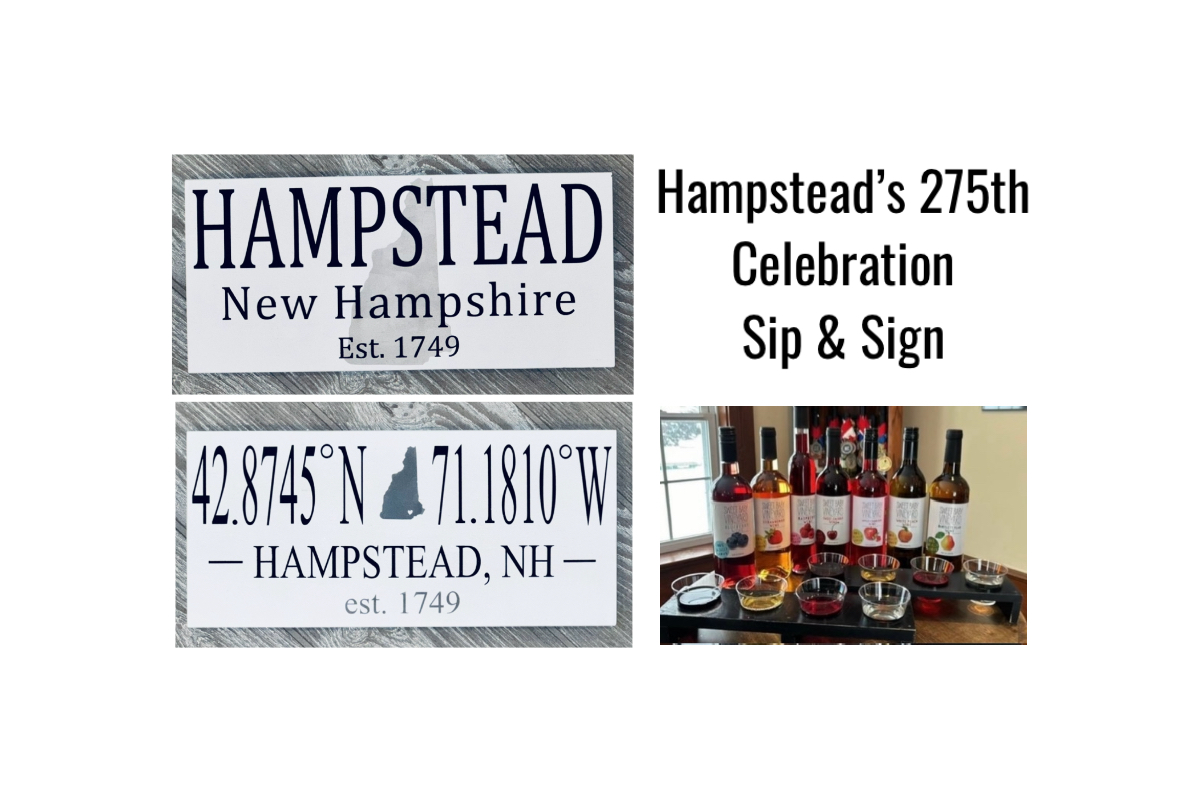 Hampstead’s 275th celebration Sip & Sign | Get On Board