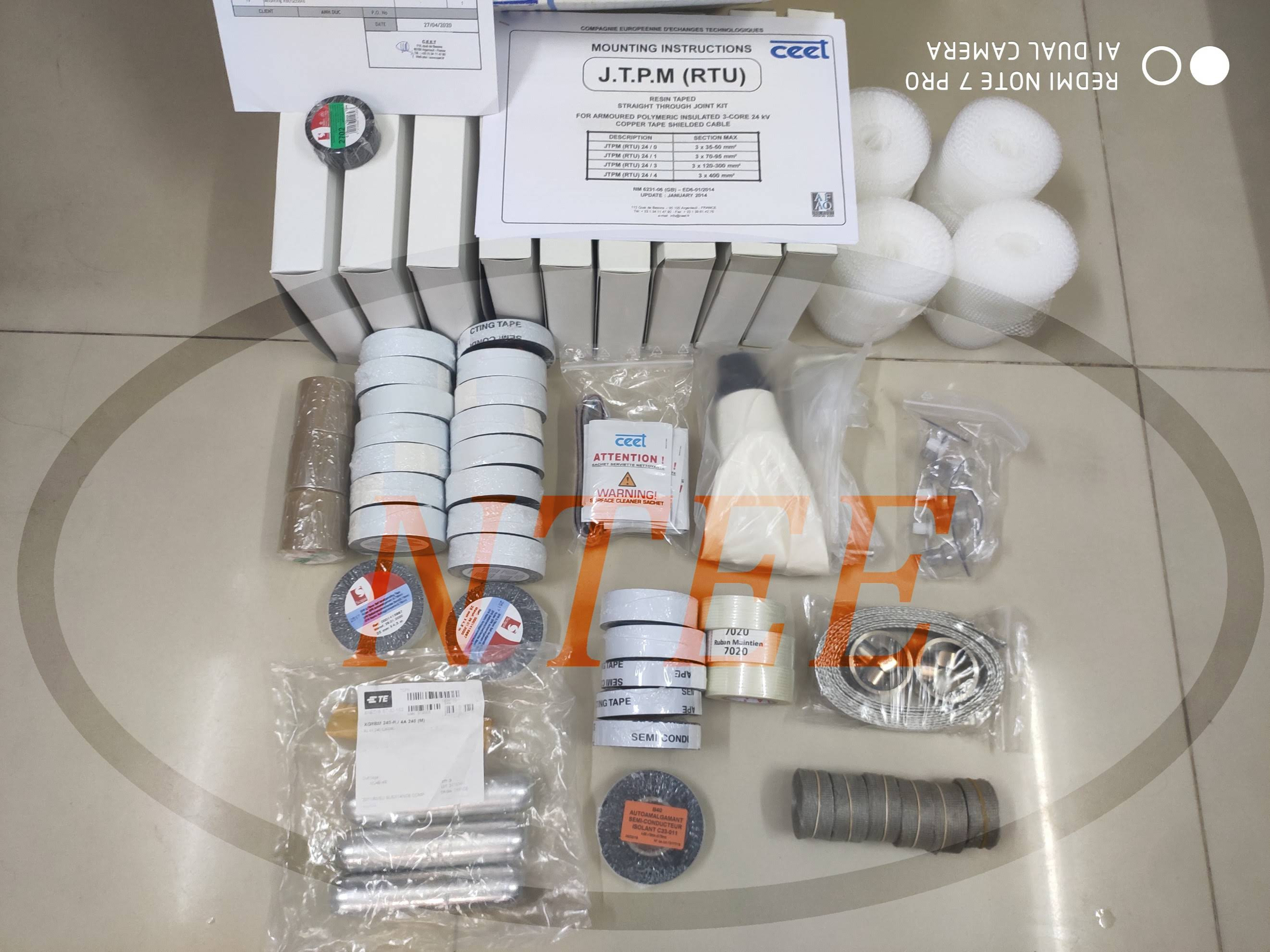 Junction Box Al - BJ (Straight Through Joint Kit) Resin and Taped ...