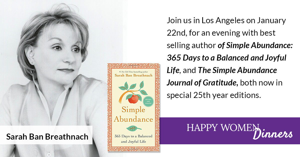 Sara Ban Breathnach 1.22.20 | happy-women-dinners