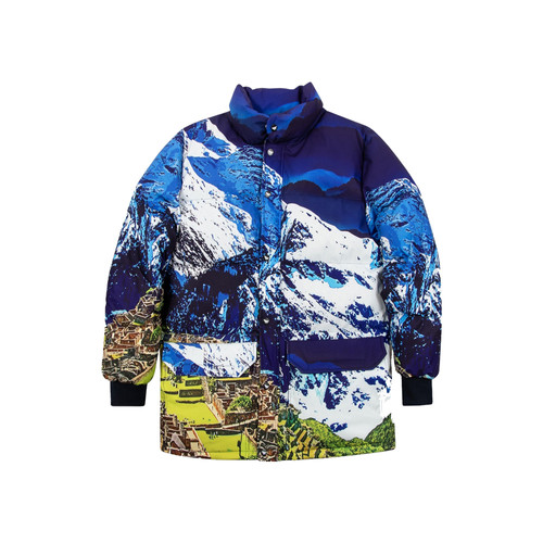 PAPER PLANES ELEVATION PUFFER JACKET IN MULTI | Platinum