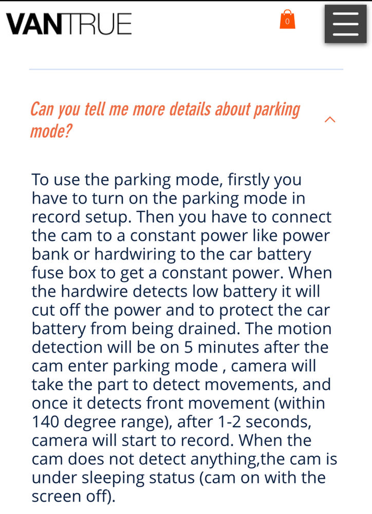 How long will “Park Mode” start once parked with a power bank/hot wired ...