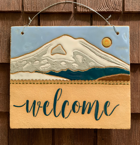 Welcome Sign MOUNT RAINIER | mpollmannclayart