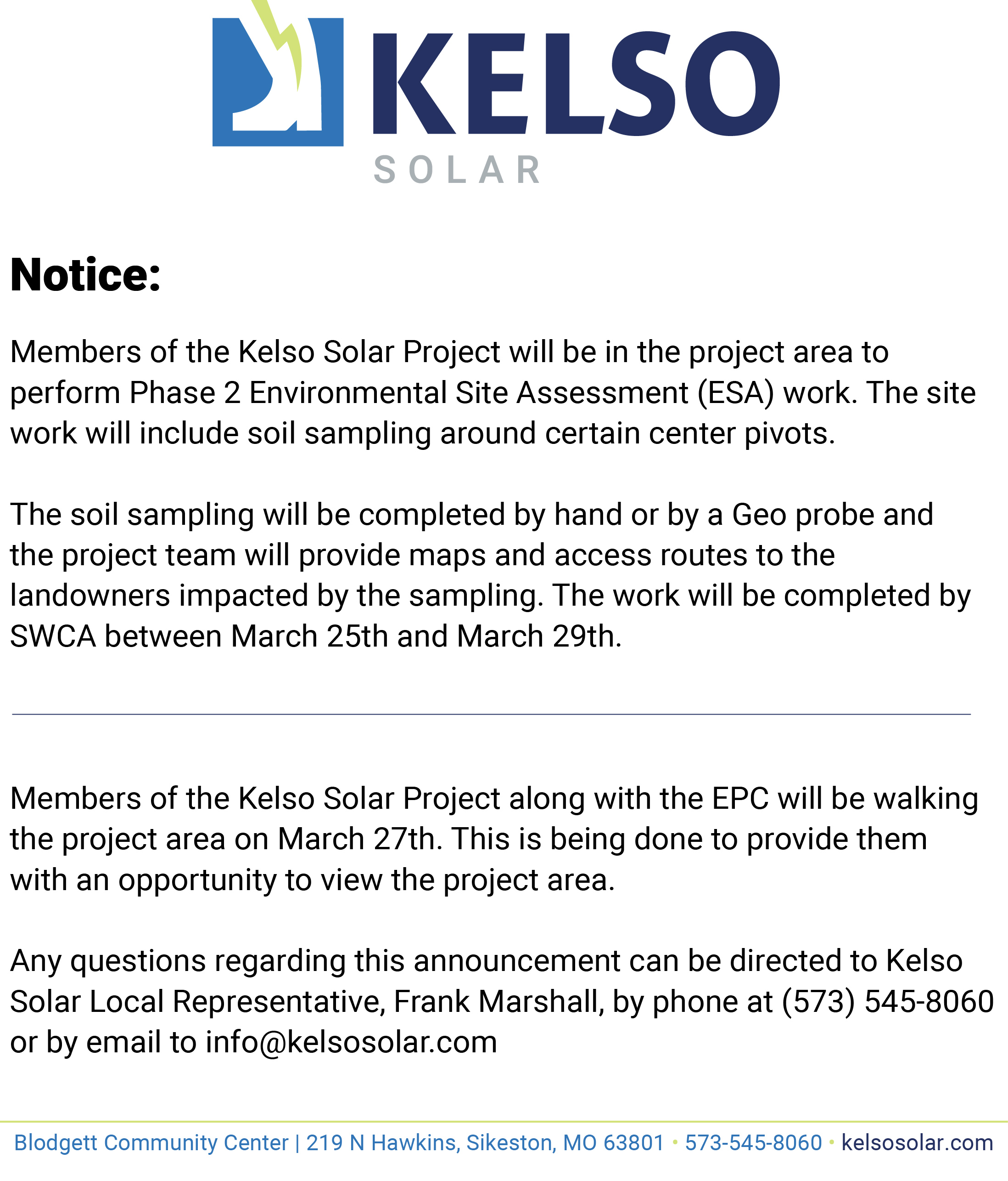 NEWSROOM | Kelso Solar