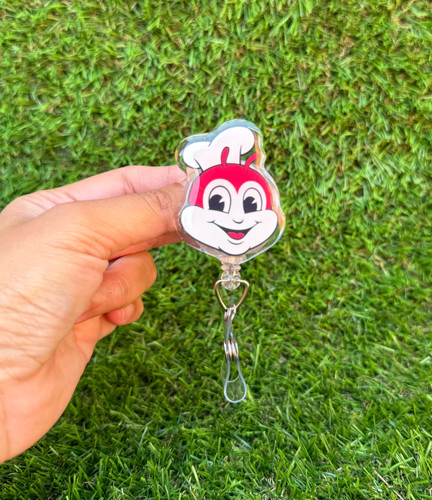 Jollibee ID Badge Reel Alligator Clip | Little Pinay Shop