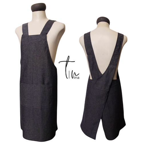 Cross over Denim Apron | Tailor Nina Aprons