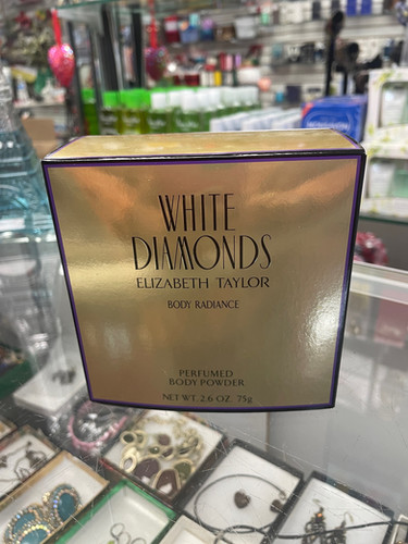 Elizabeth Taylor White Diamonds Perfumed Body Powder for Women ...
