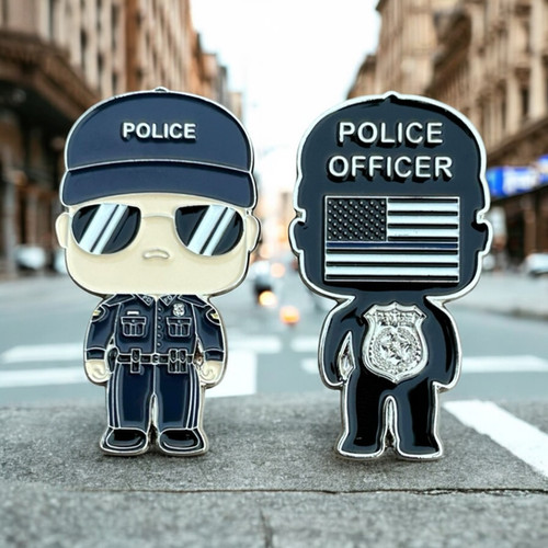 Funko Pop Mini Police Officer Challenge Coin V1 | Blue Hawk Coins