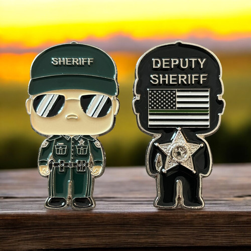 Funko Pop Mini Deputy Sheriff Challenge Coin V1 | Blue Hawk Coins