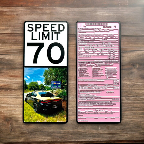 Florida Highway Patrol Pink Copy Traffic Citation Speeding Ticket ...