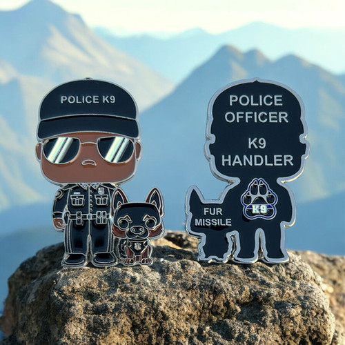 Police Officer K9 Handler Funko Black Uniform Mini Officer Challenge ...