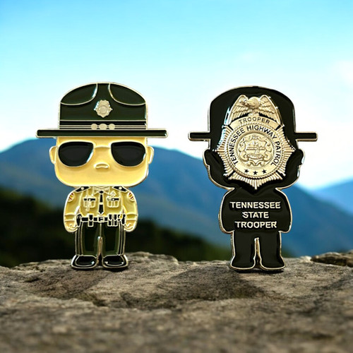 Tennessee Highway Patrol Trooper Challenge Coin Funko Pop V1 | Blue ...