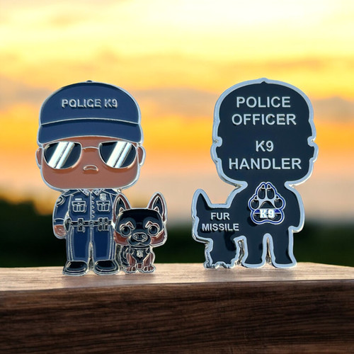 Police Officer K9 Handler Funko Blue Uniform Mini Officer Challenge ...
