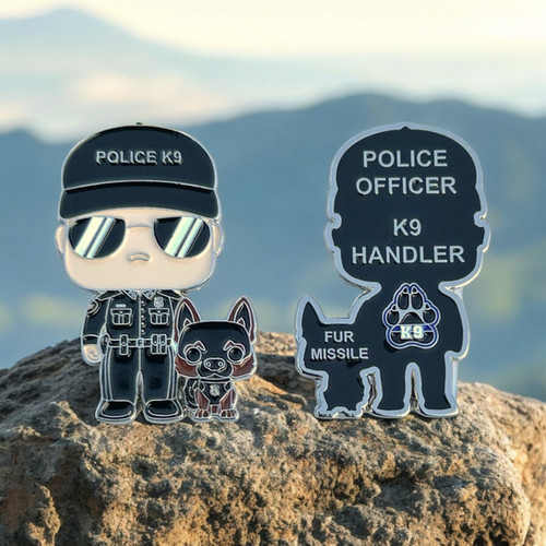 Police Officer K9 Handler Funko Black Uniform Mini Officer Challenge ...
