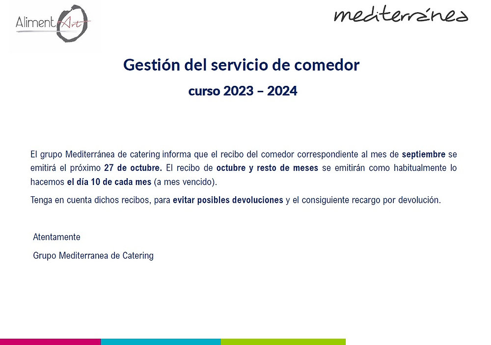 COMUNICADO COMEDOR