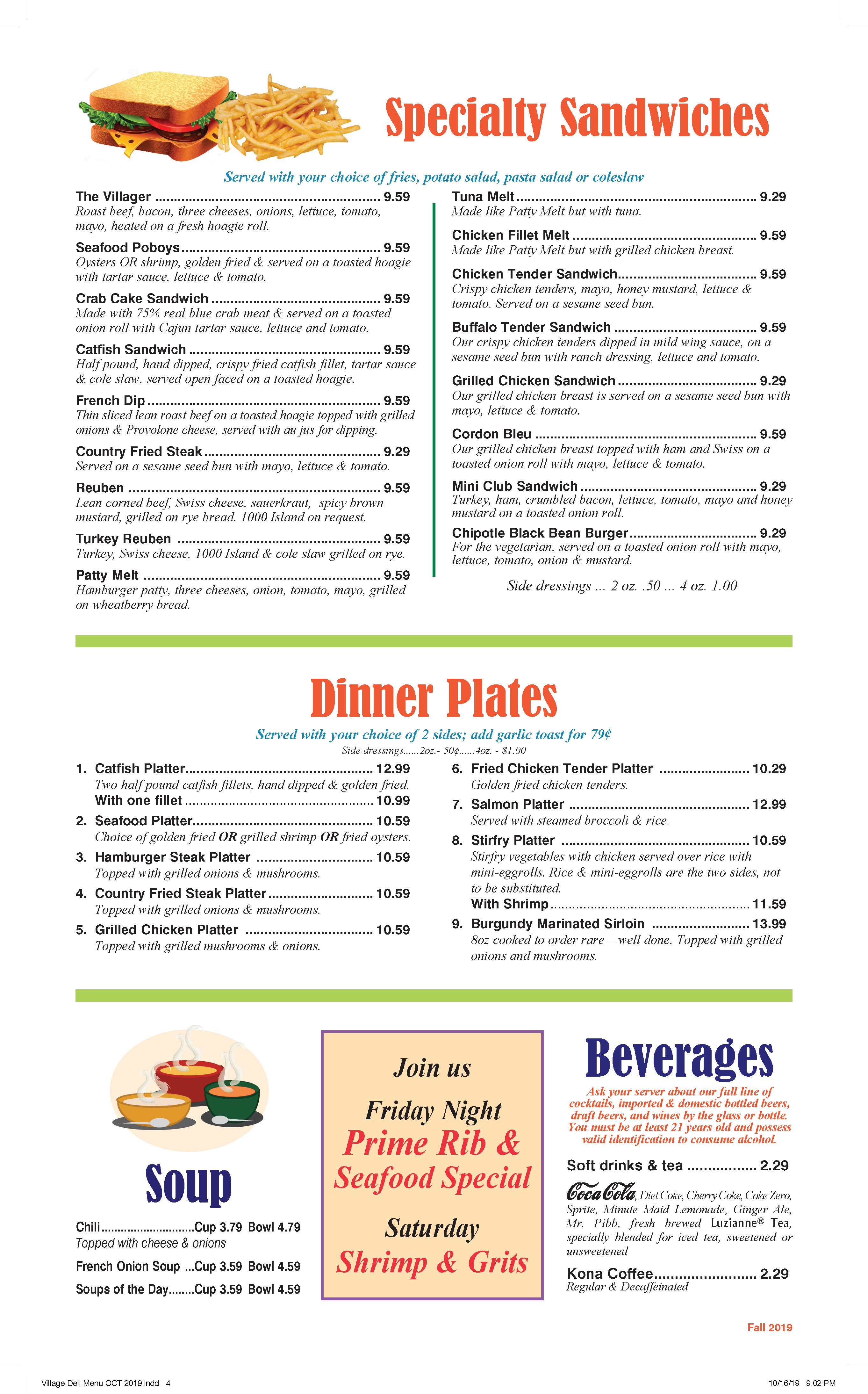 MENU | villagedeli MENU | villagedeli