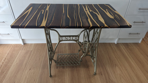 Rosewood & Copper Resin Table | Riverwood Creations
