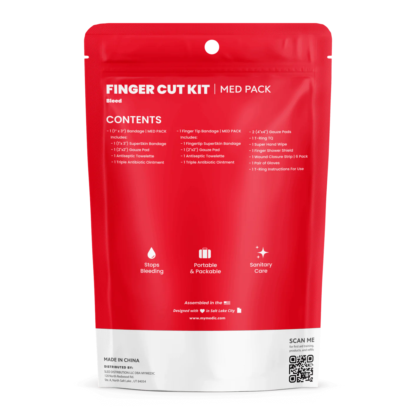 Finger Cut Injury First Aid Kit - Household HQ Med Pack