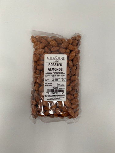 Almonds Roasted 500g | themelbournedeli