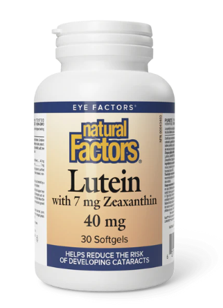 Natural Factors Lutein with Zeaxanthin 40mg 30s | Westlance online
