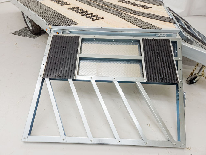 8x12 Snowmobile Trailer | metal valley mfg