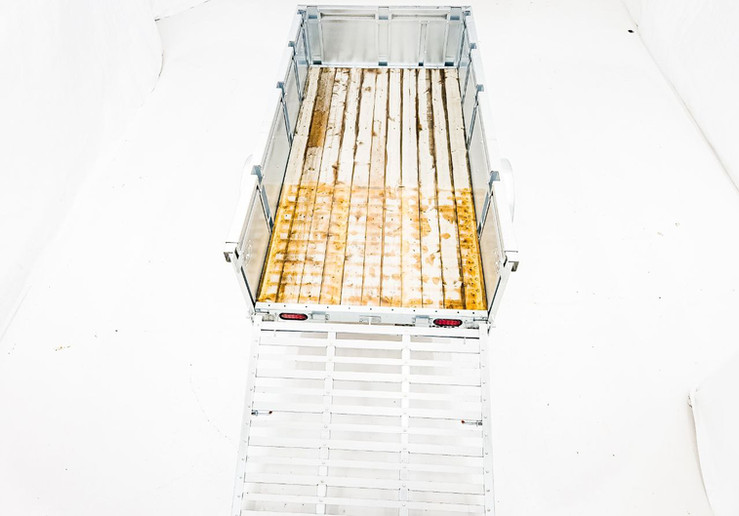 5x10 Utility Trailer-High Walls | metal valley mfg