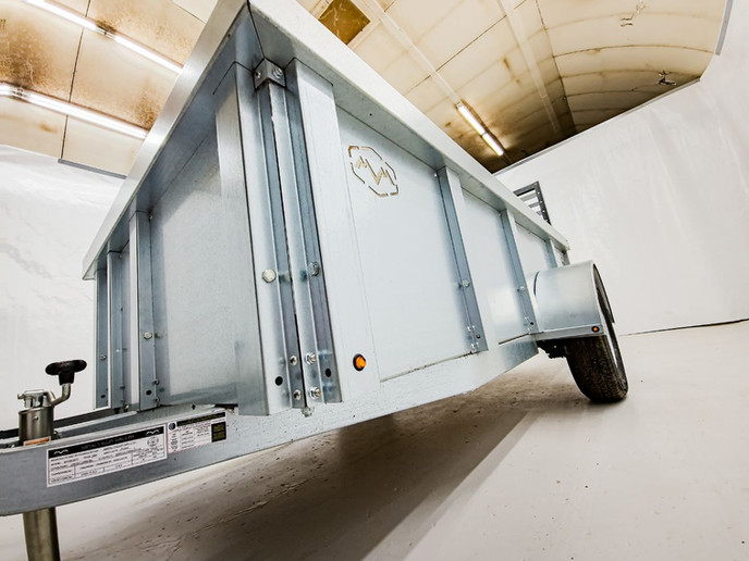 5x10 Utility Trailer-High Walls | metal valley mfg