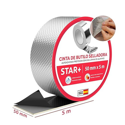 Butilo Star (5 cm x 0,6 mm x 5 mts) LG Aluminio | Optimer System S.A