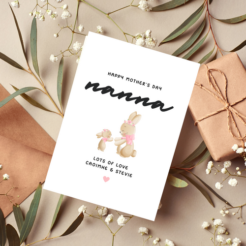 Bunny Mother's Day Card | Loz Creates