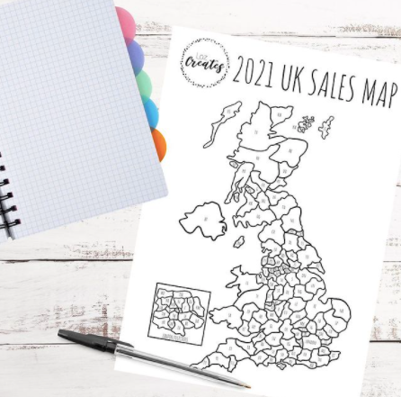 Small Business UK Sales Map | Loz Creates