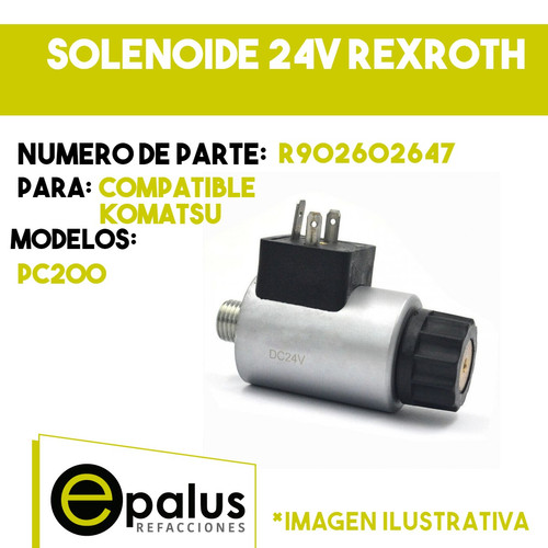 SOLENOIDE REXROH 24V - PARTE: R902602647 | Epalus