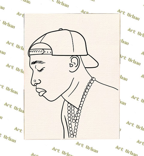 coloring pages of tupac