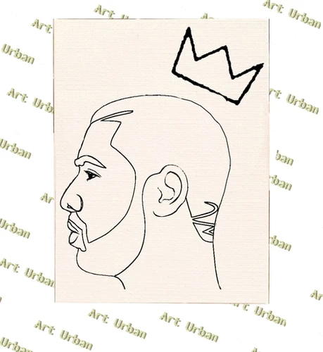 Drake 2 Pre Drawn Canvas for Painting, Sip and Paint | Art Urban Nashville