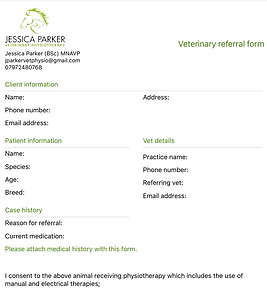 Vet Referrals | JP Vet Physio