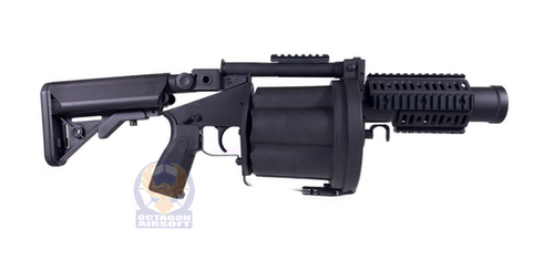 LDT MGL Grenade Launcher with Retractable Stock - Black | Octagon Airsoft