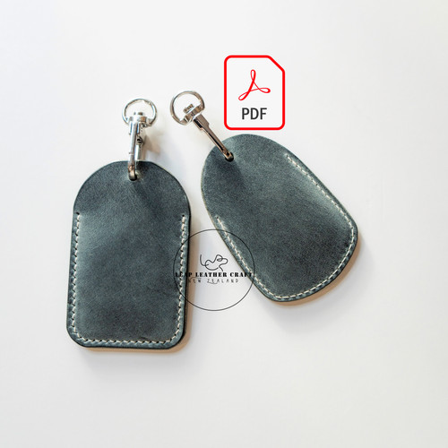 No.518 Keg Tag Case 2in1- A4 PDF Pattern | Leap Leather Craft