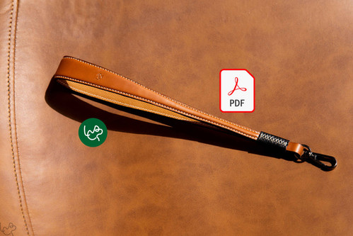 No.524 Leather Strap - A4 PDF Pattern | Leap Leather Craft