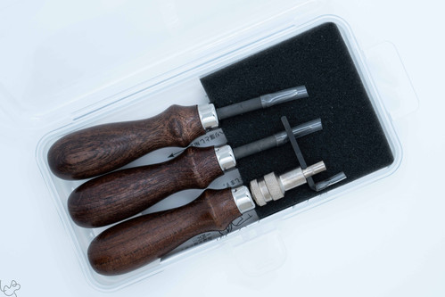 Leather Craft Tool Set Edge Beveler & Adjustable Stitching Groover ...