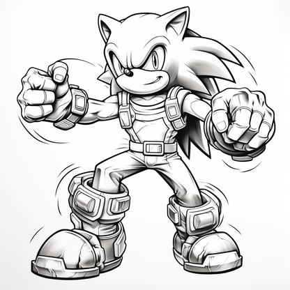Sonic 2 Coloring Pages
