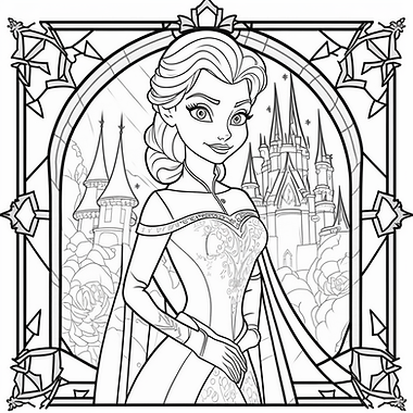 frozen movie castle coloring pages