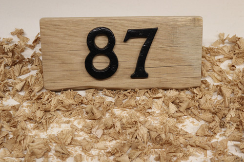Oak House Number | Yorkshire woodwork