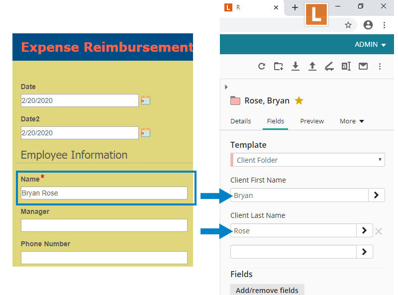 Pre-Fill Laserfiche Form Fields With Data Using Laserfiche Connector
