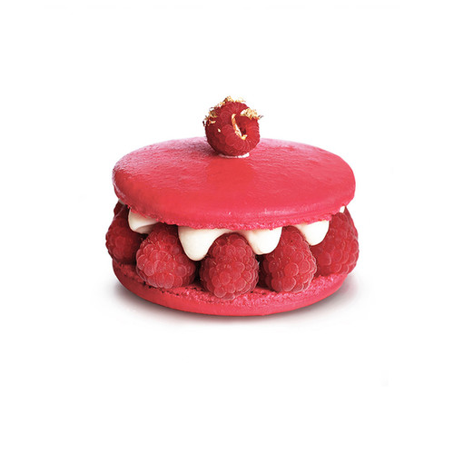 RASPBERRY ROSE LYCHEE MACARON | The M Plot