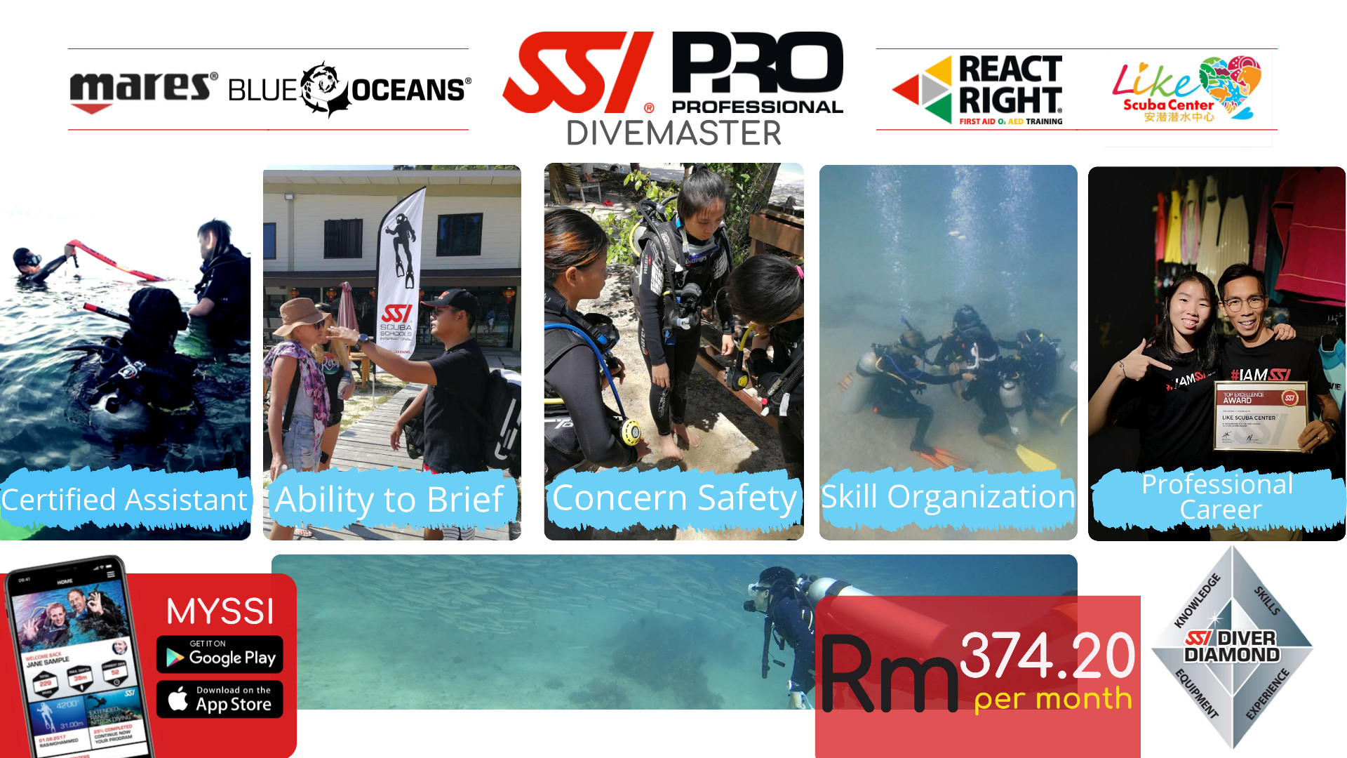 Divemaster Course | Sabah | SSI | Like Scuba