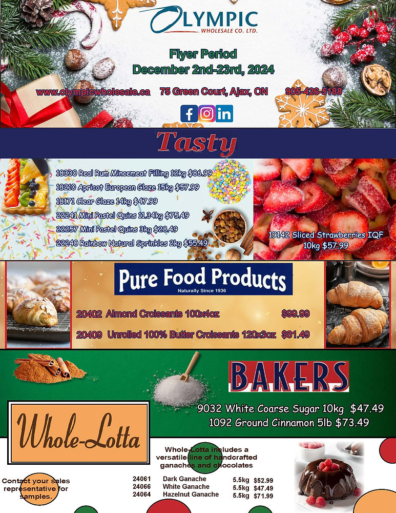 Olympic Wholesale December Flyer