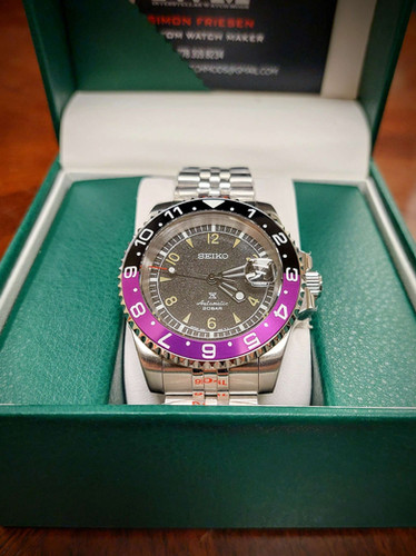 40mm dual time Amethyst mod | Interstellar Watches